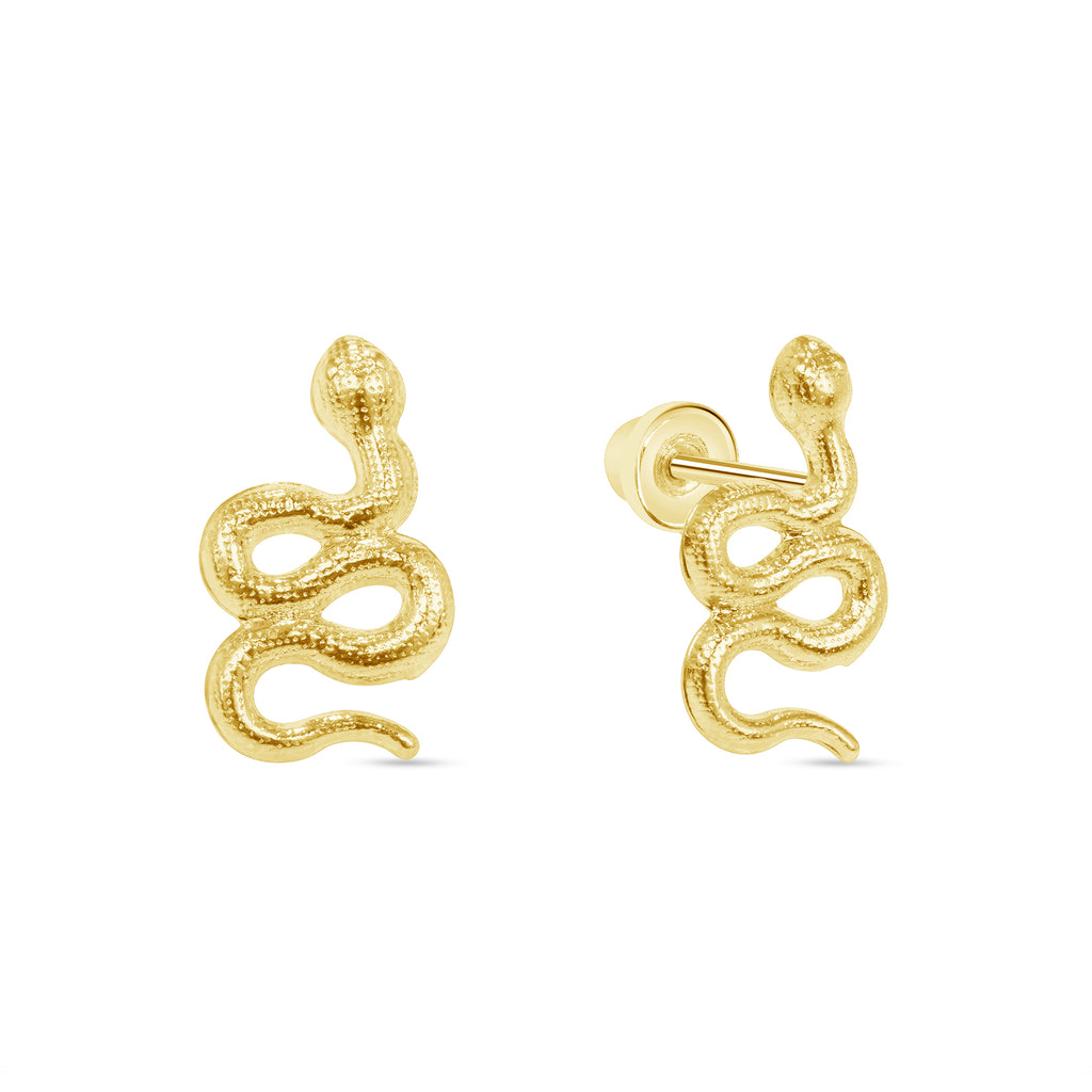 14K Solid Gold Snake Piercings – Sioro Jewelry